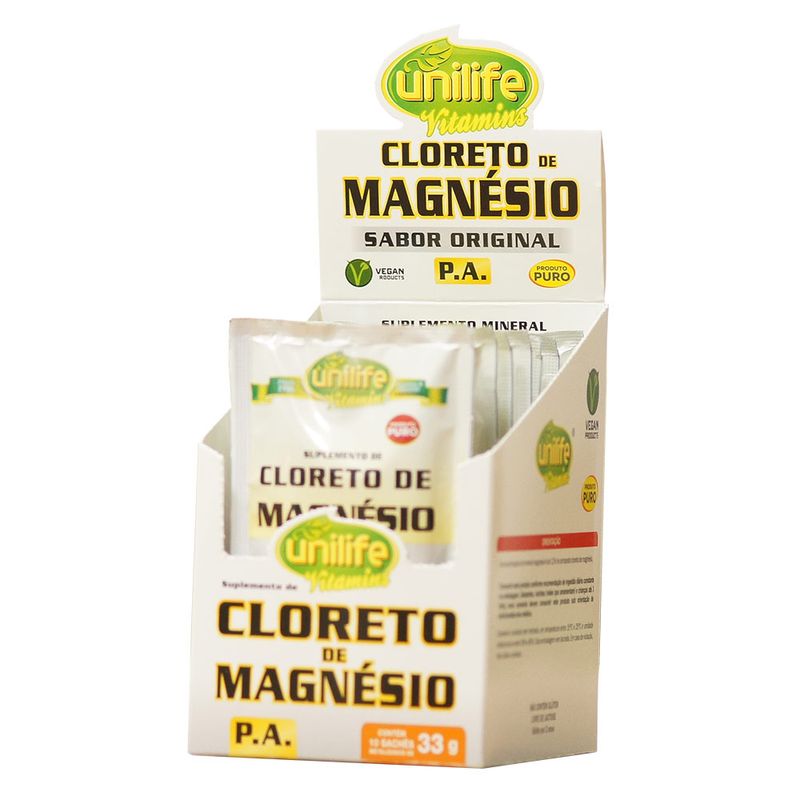 Cloreto de Magnésio PA Display Com 10 Sachê - Unilife comprar aqui - NOA